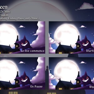 Gengar Overlay - Haunted Night Gengar - Stream Pack - EN / FR - Etsy