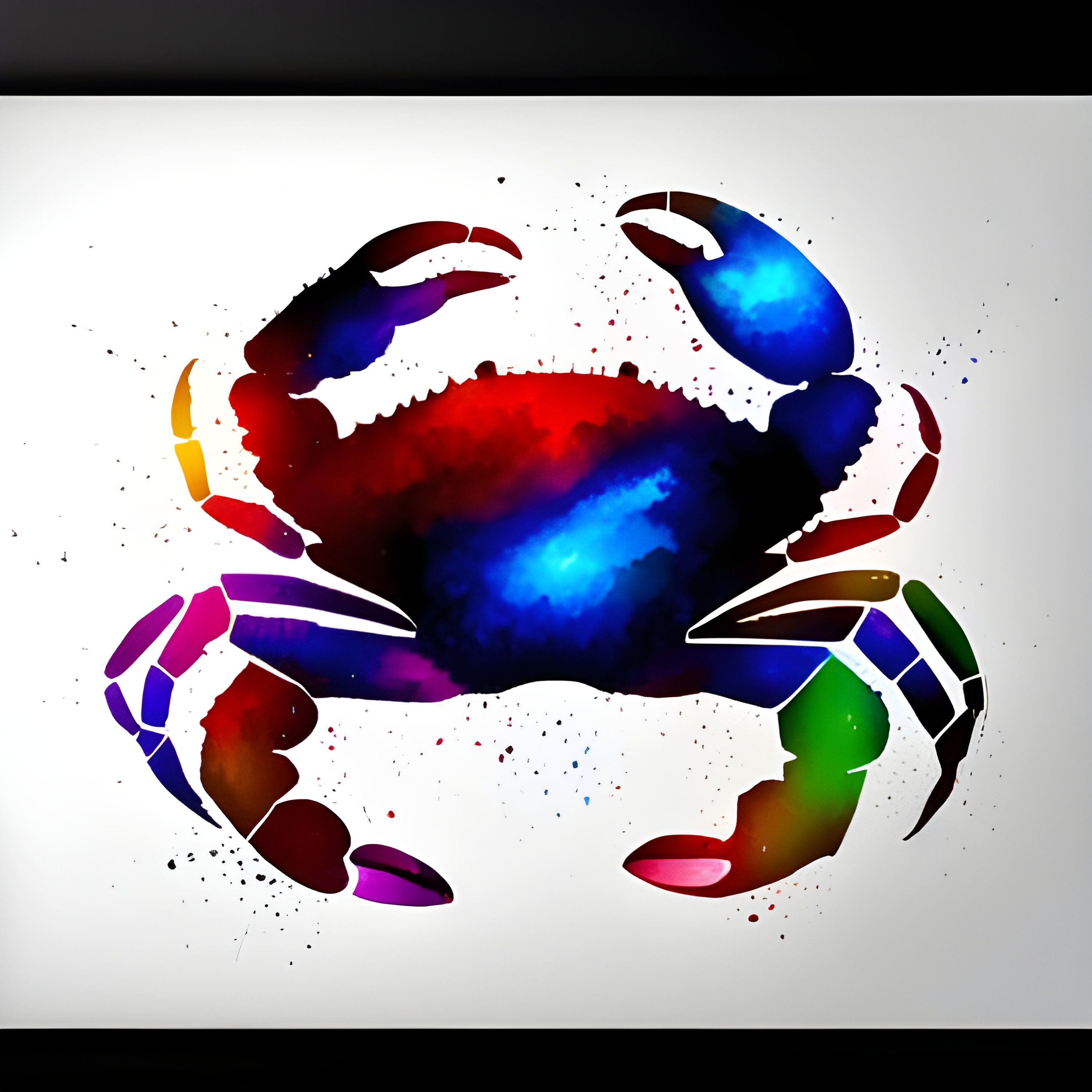 Crab Nautical Digital Theme Art - Etsy