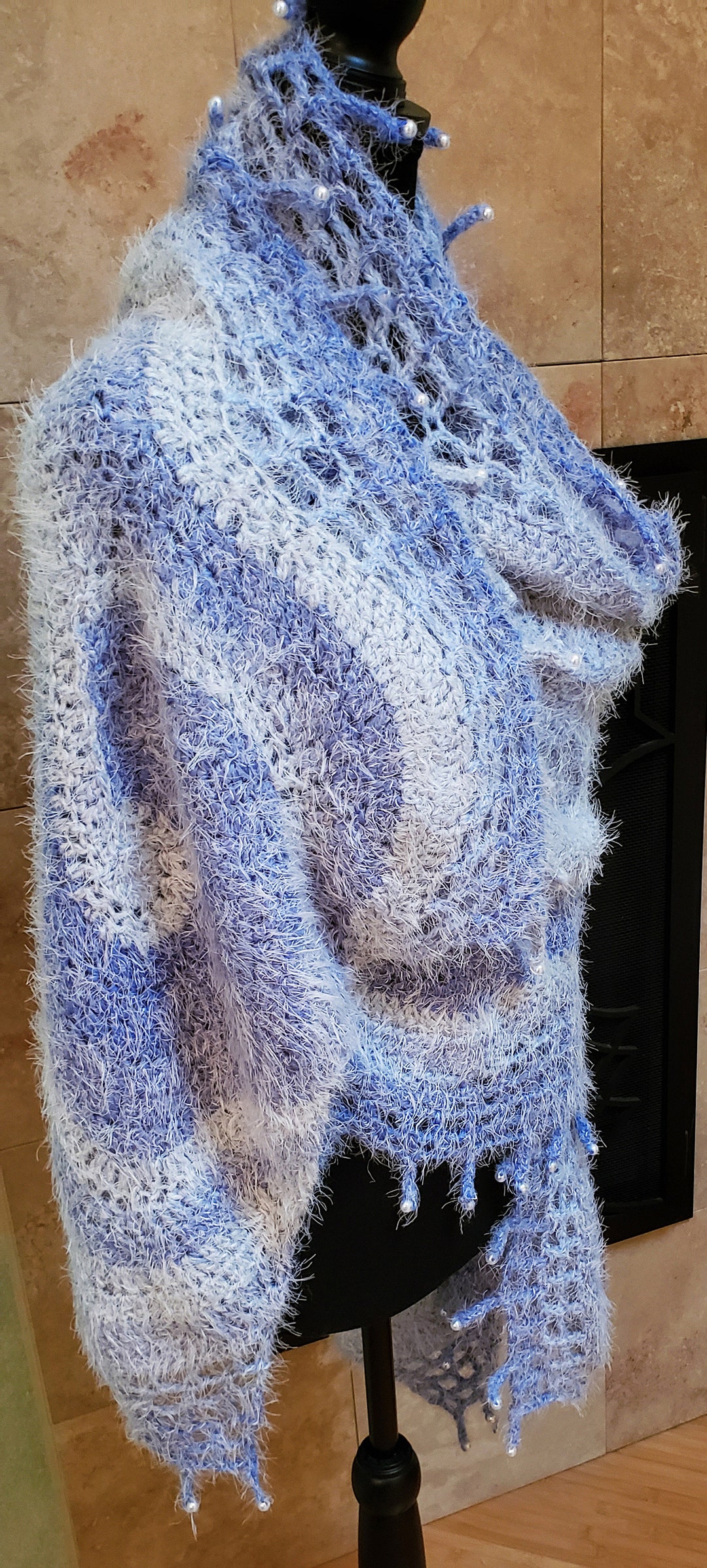 Pearl Edged Infinity Wrap - Etsy