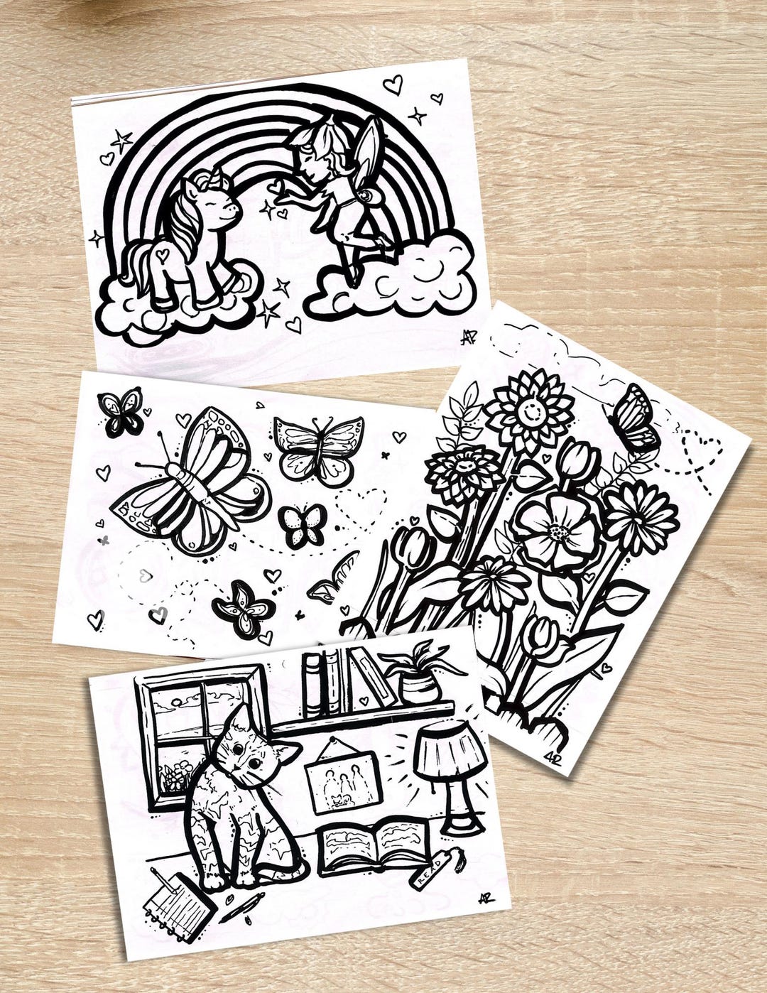 Bold Lined Coloring Sheets for All Abilities - Etsy