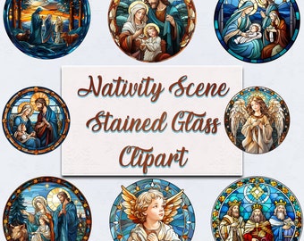 Stained Glass Nativity - Etsy