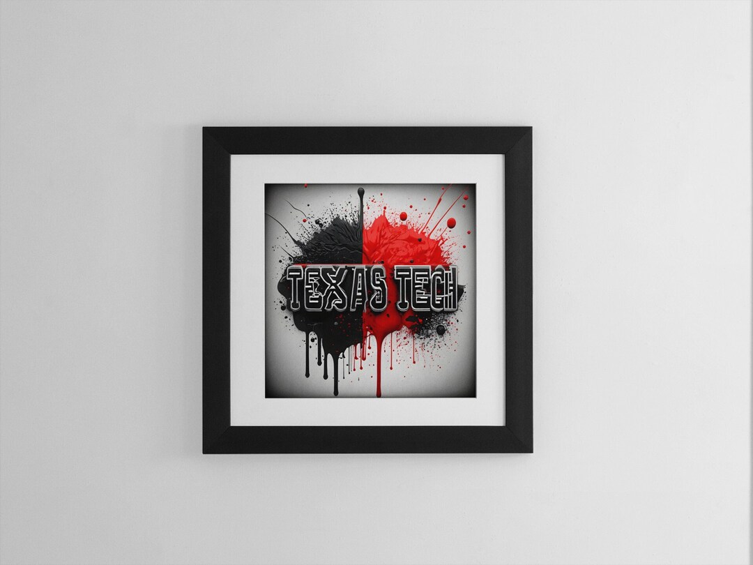 Texas Tech Prints, College Dorm Decorations, College Apartment Decor ...