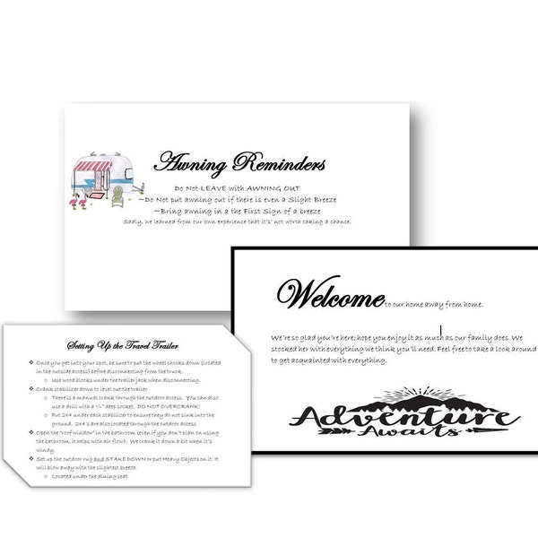 Rental Welcome Letter - Etsy