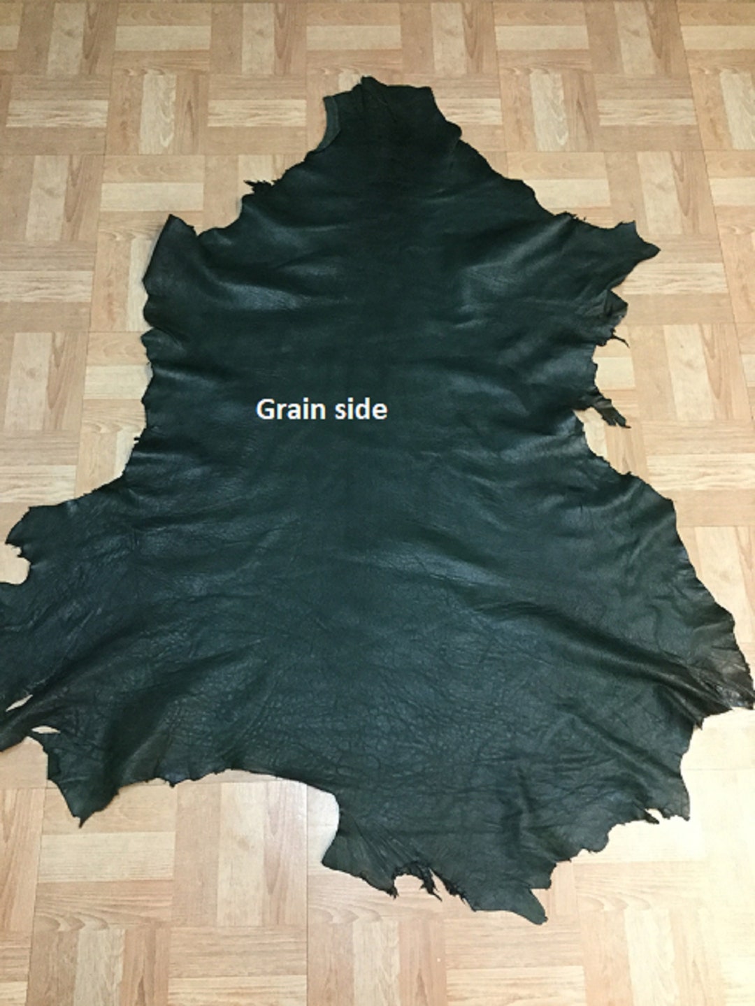 Dark Green Sheep Leather Skin Hide Craft Regalia Costume Cosplay Trim ...