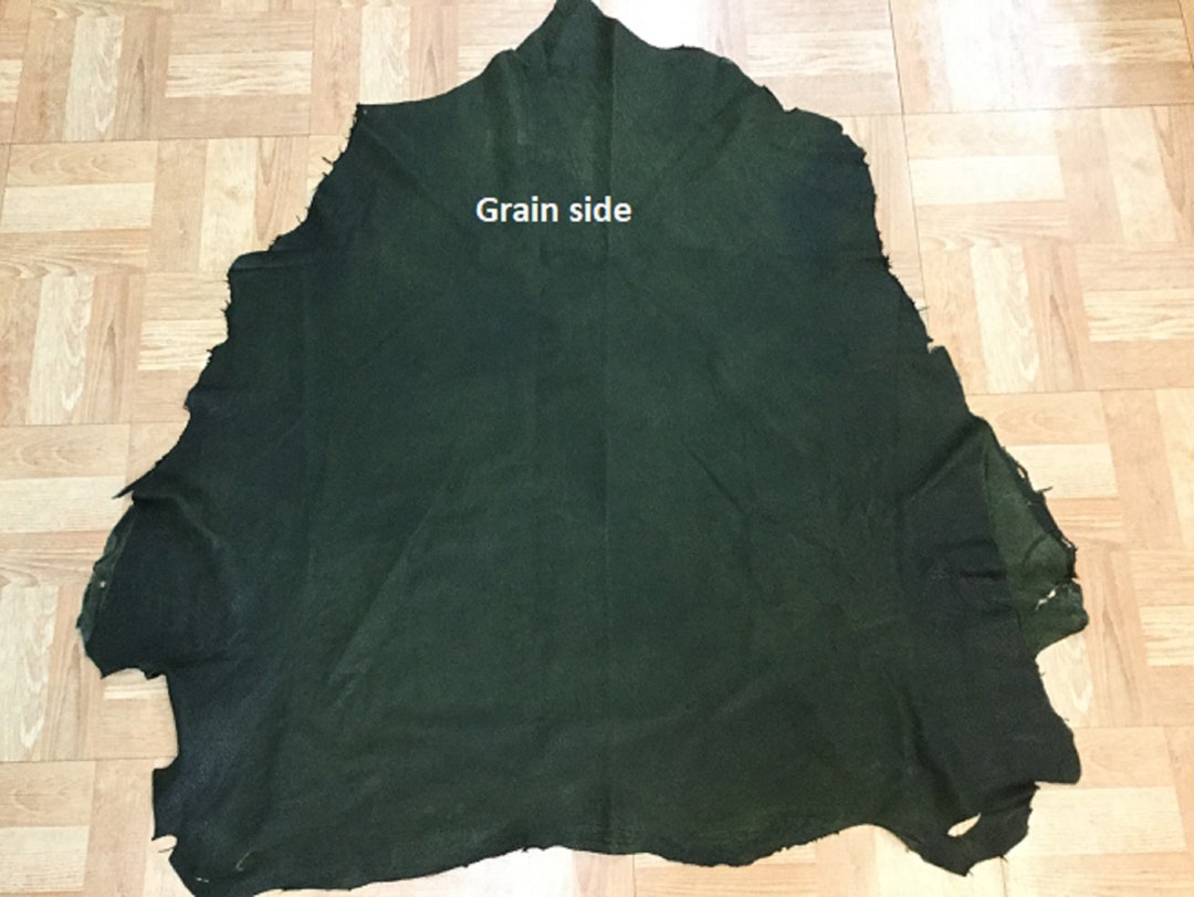 Dark Green Sheep Leather Skin Hide Craft Regalia Costume Cosplay Trim ...