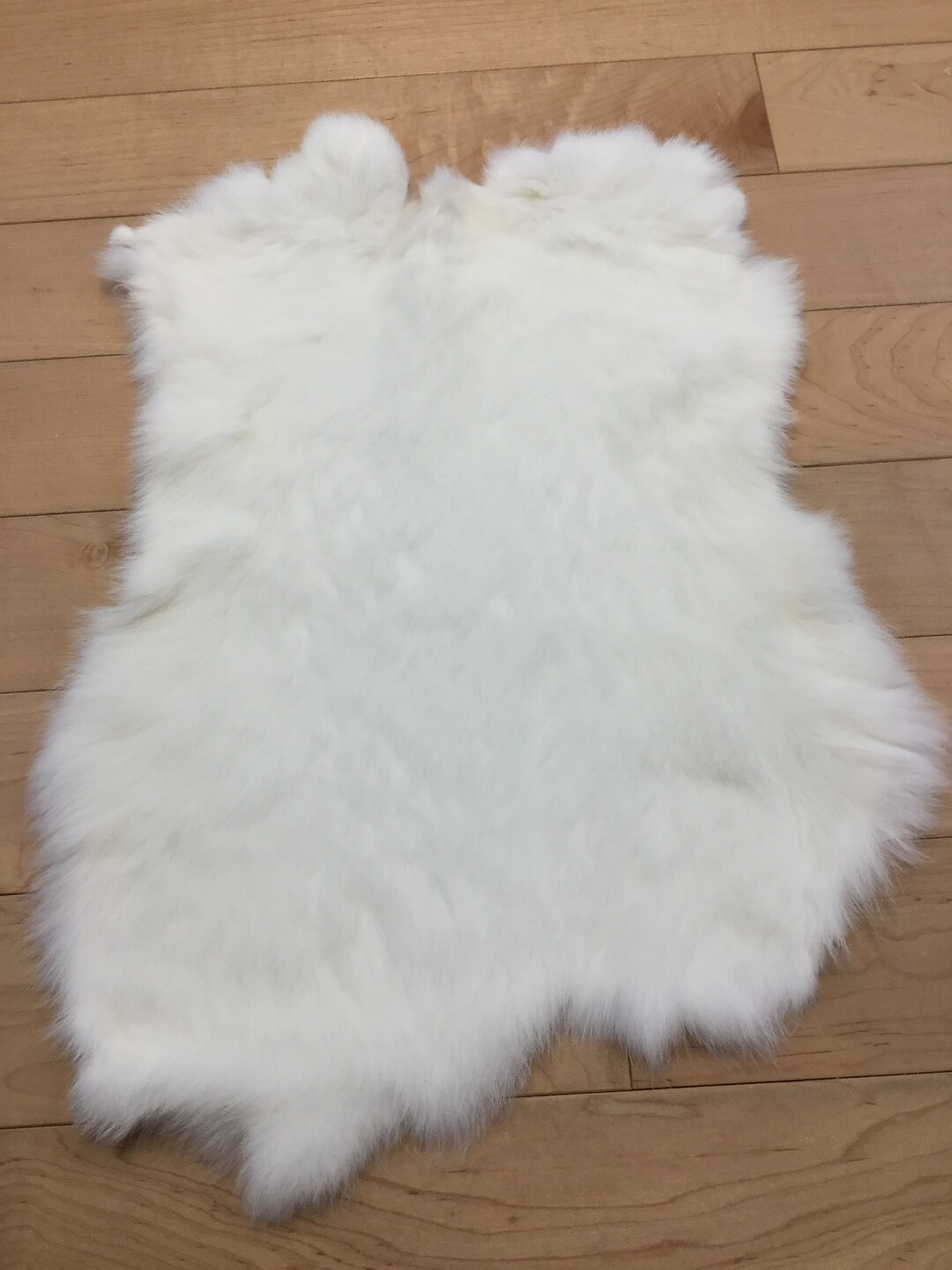 White Rabbit Skin Fur Fly Tying Trim Lining Mitts Gloves Craft Cosplay ...