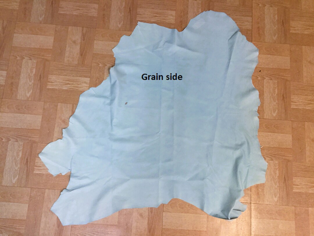 Light Blue Lamb Leather Craft Regalia Costume Cosplay LARP Trim Regalia ...