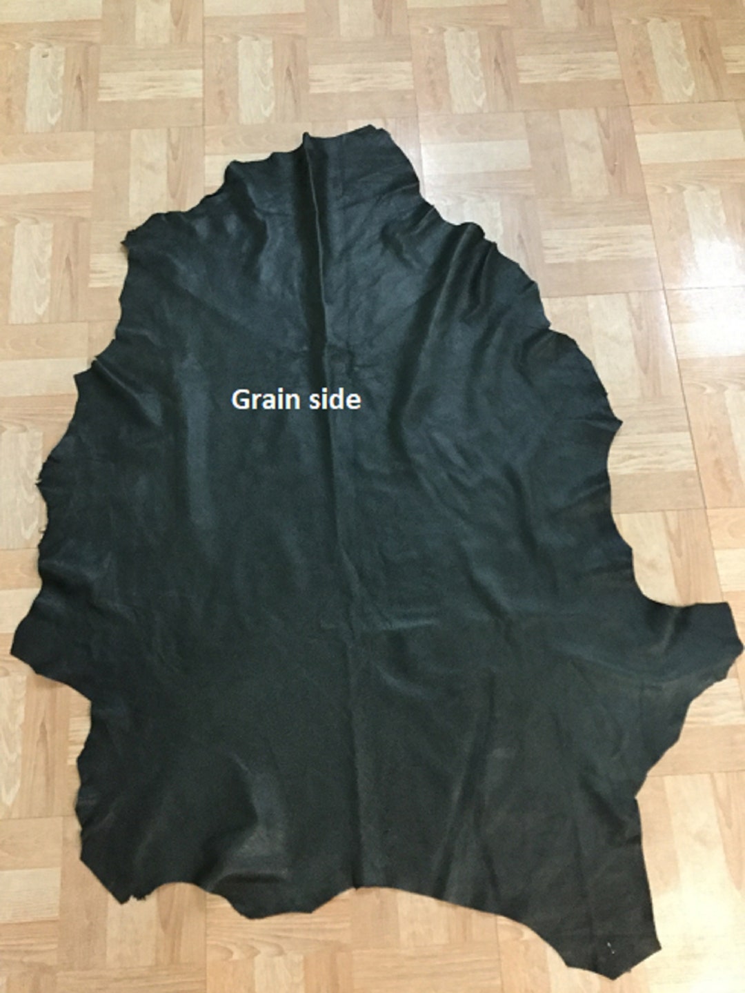 Dark Green Sheep Leather Skin Hide Craft Regalia Costume Cosplay Trim ...