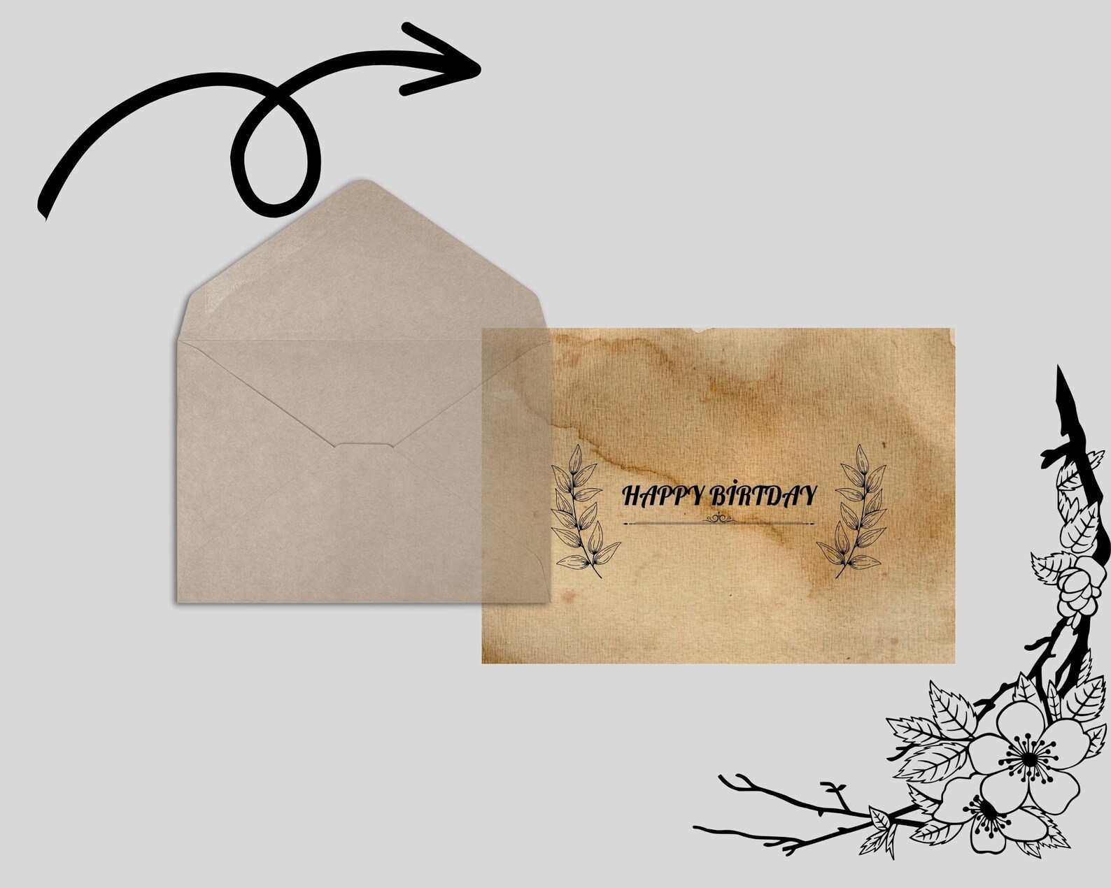 Printable Birthday Card, Happy Birthday Card Printable, Digital ...