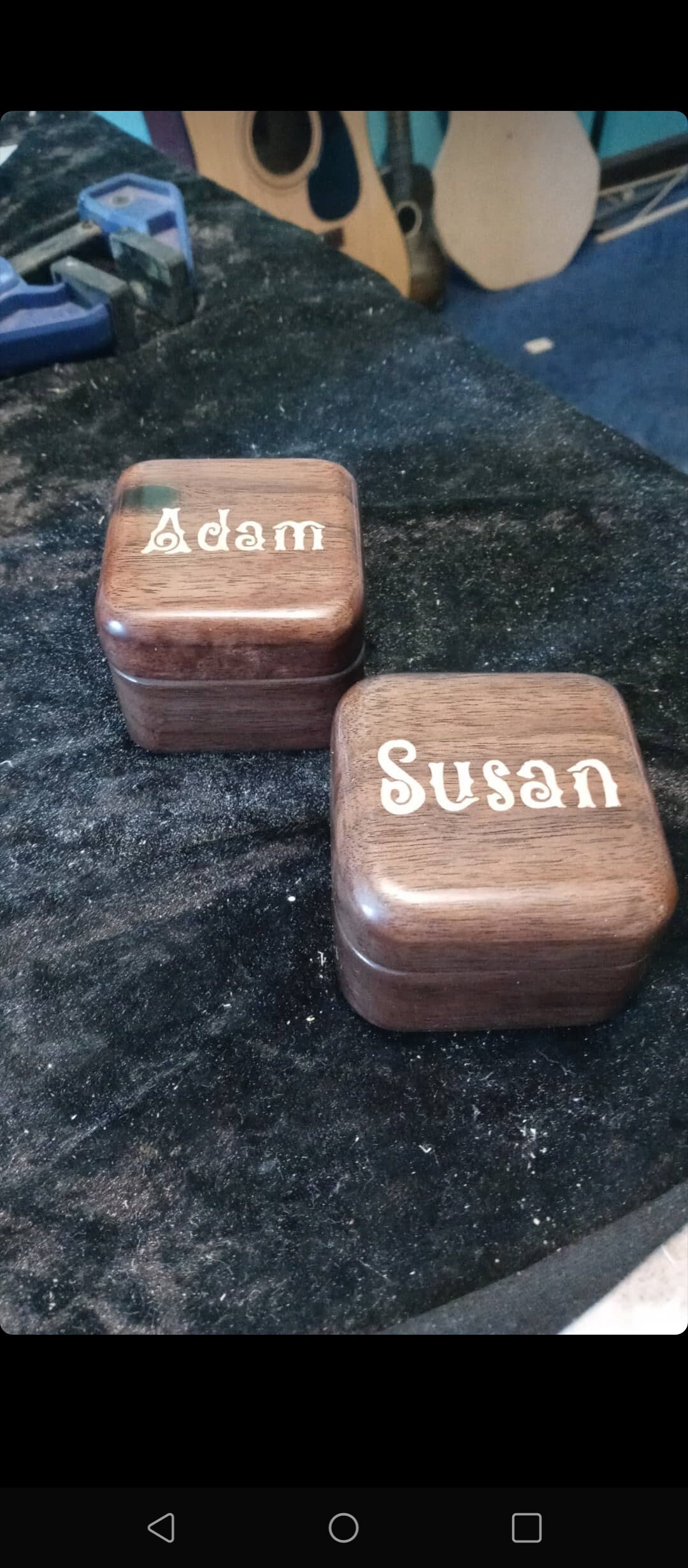 Custom Wood Ring & Personalized Box - Etsy