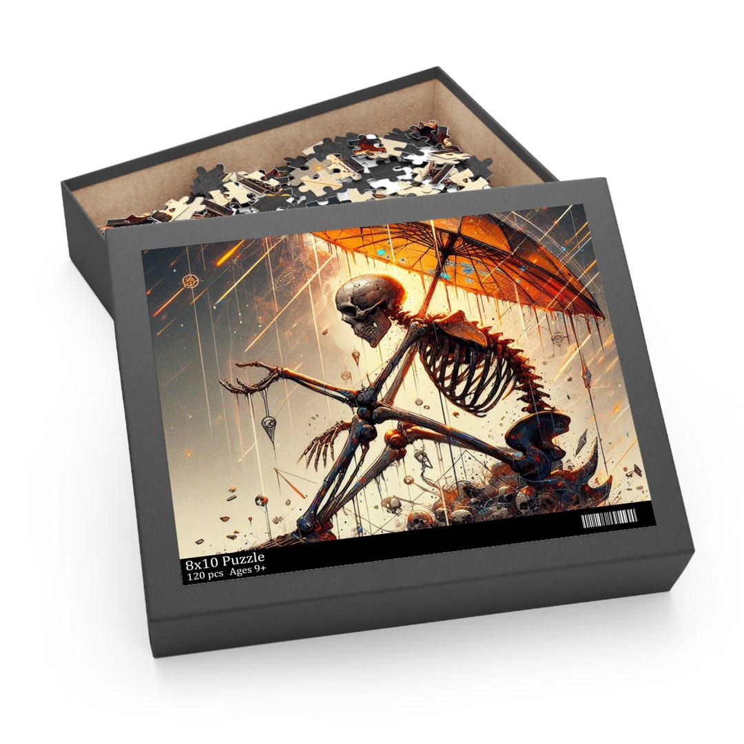 Puzzle, Skeleton in the Rain, 120 252 500-piece, Jigsaw, Game, Brain ...
