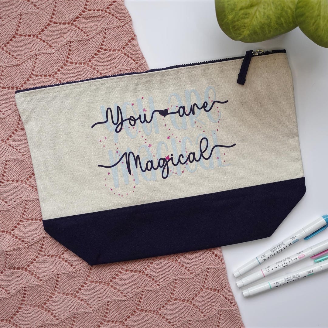 Magical Quote Pouch | Positivity Pencil Case | Journalling Pouch ...