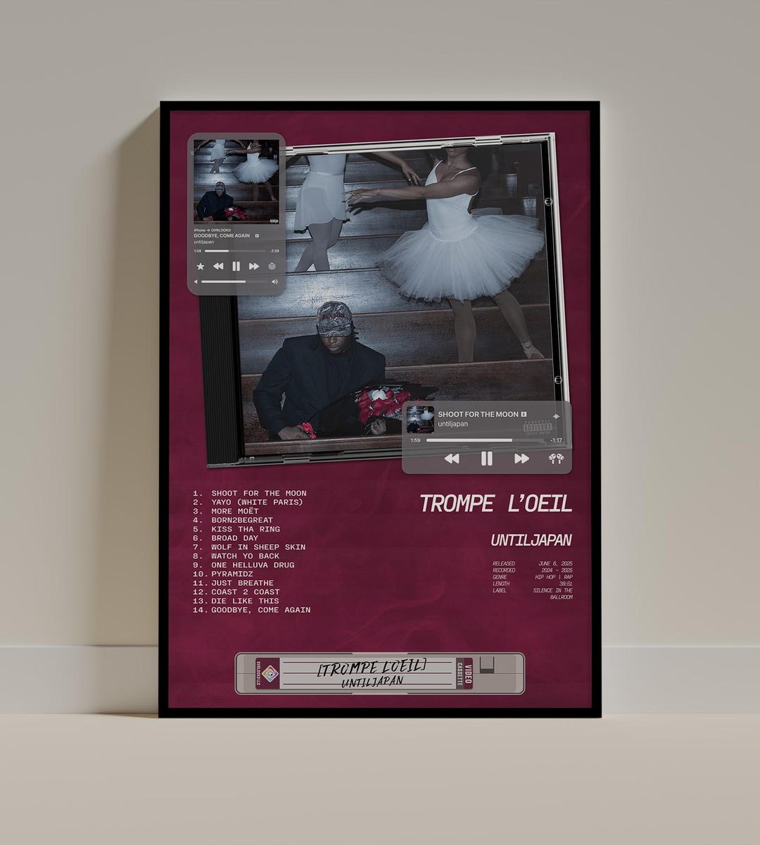 Untiljapan - Trompe L’oeil Album Art Print (digital Download) - Etsy