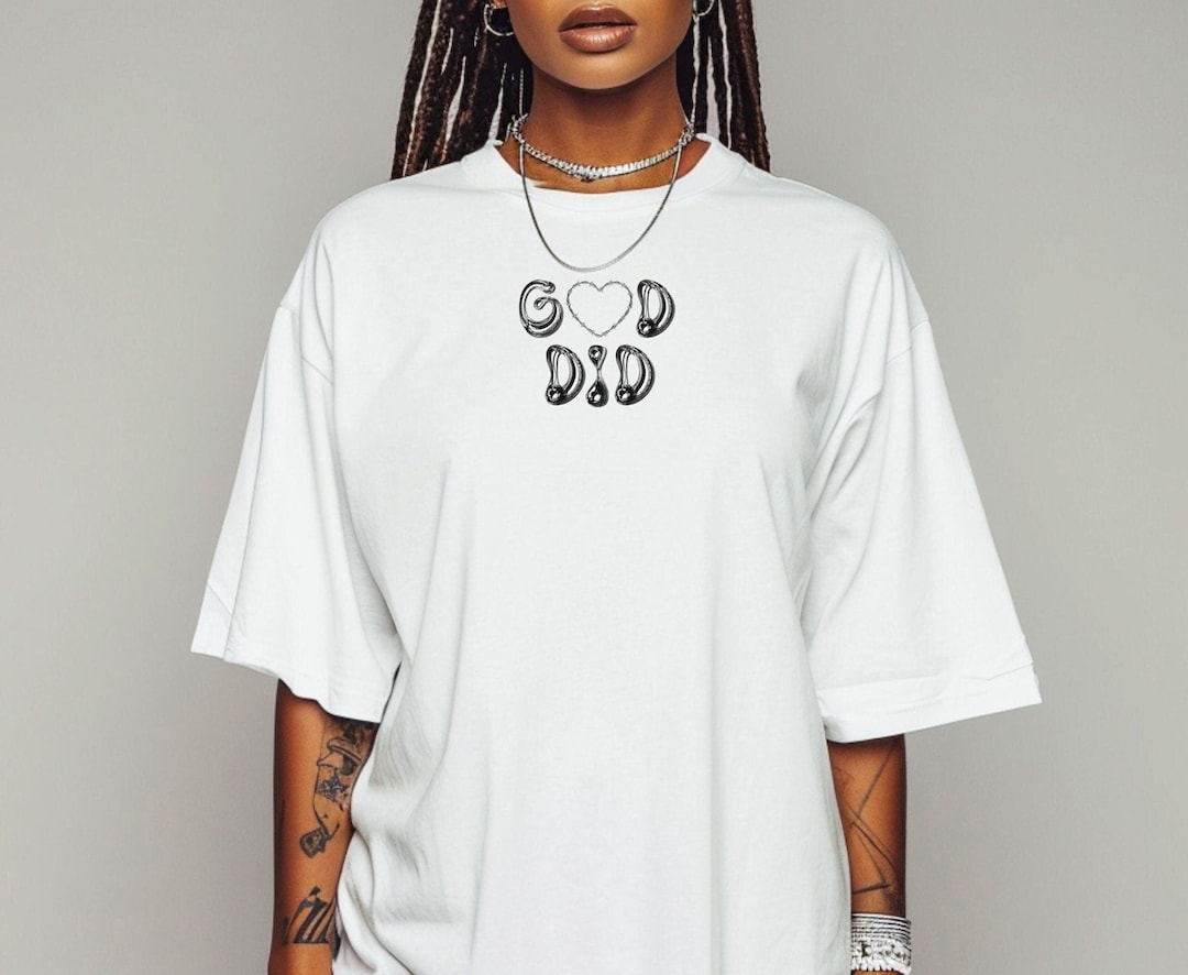 God Did T-shirt: Chrome Heart, Cybercore Christian Tee - Etsy