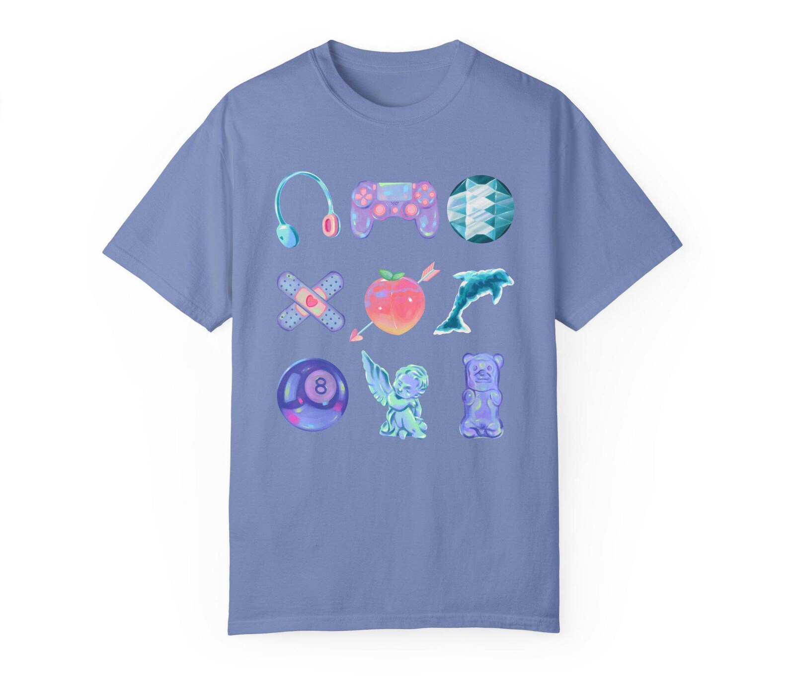 Vaporwave Shirt Y2k Shirt 2000s Cyberpunk Shirt Frutiger Aero Kawaii ...
