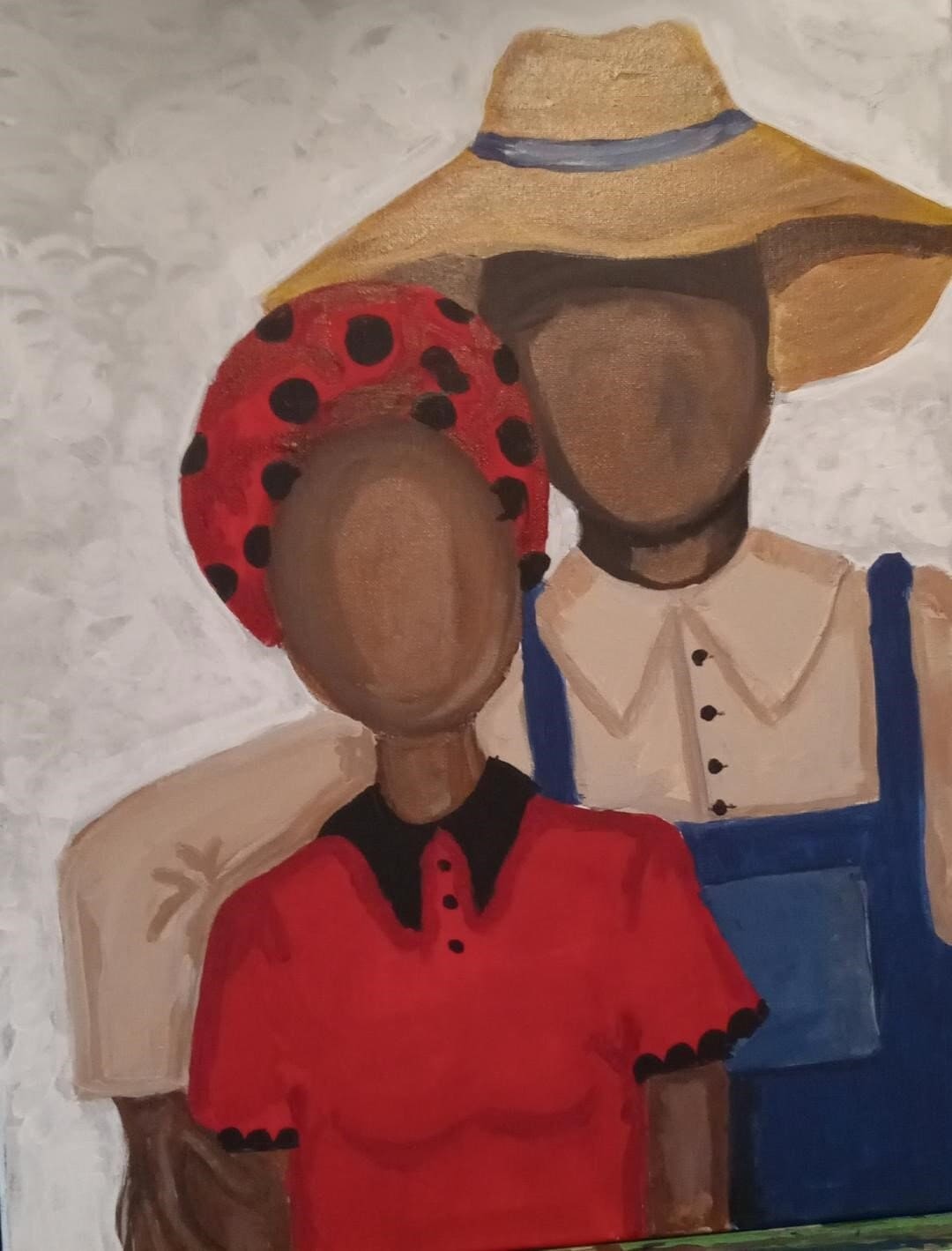 Gullah Painting Acrylic, Original African America. Low Country Titled ... Gullah Painting Acrylic, Original African America. Low Country Titled ...