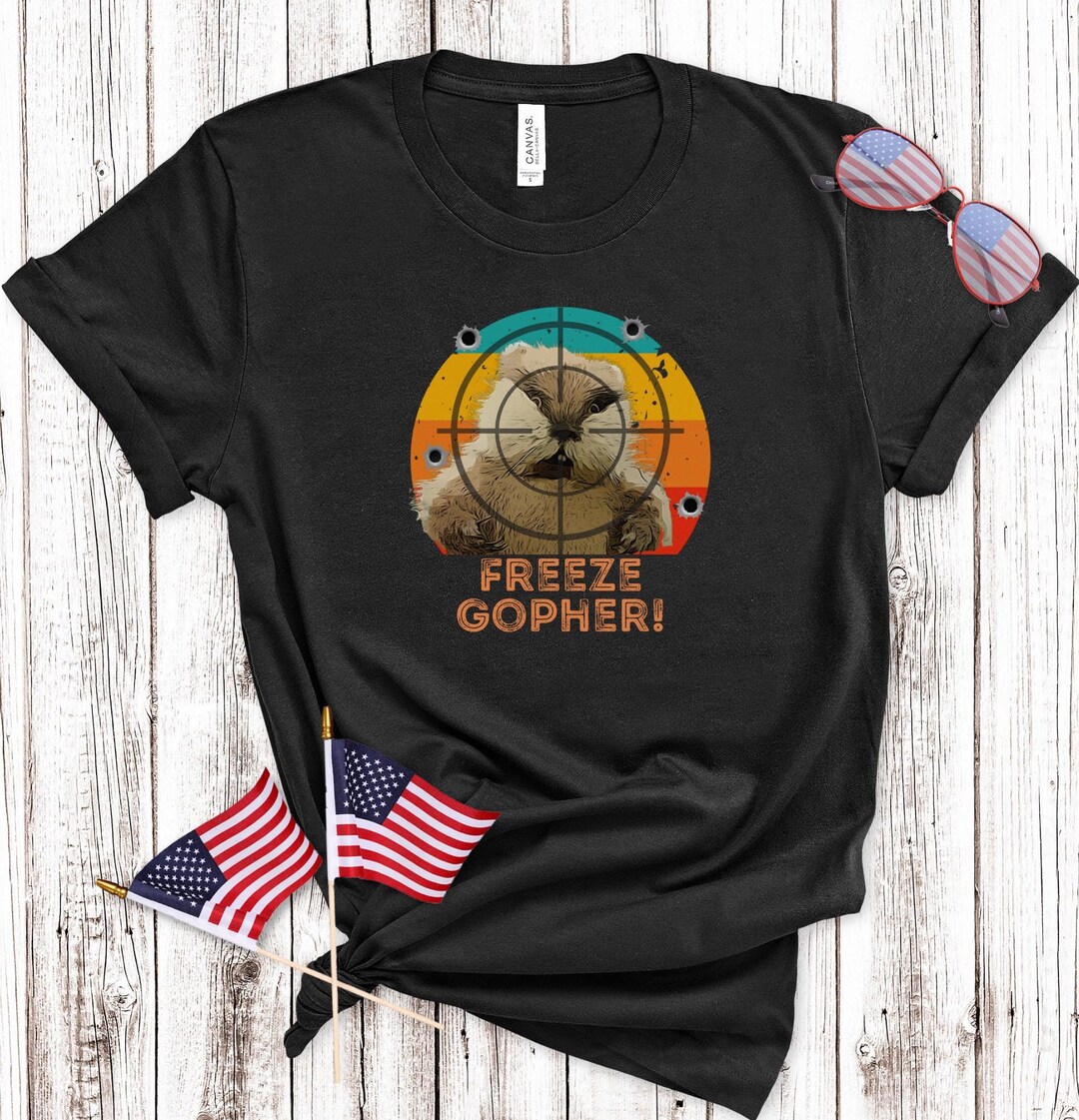 Freeze Gopher Funny Tshirt, Caddyshack Movie, Carl Spackler, Mens Gifts ...