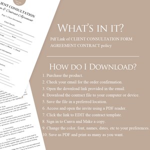 Client Consultation Form, Client Consultation Template, Hair ...
