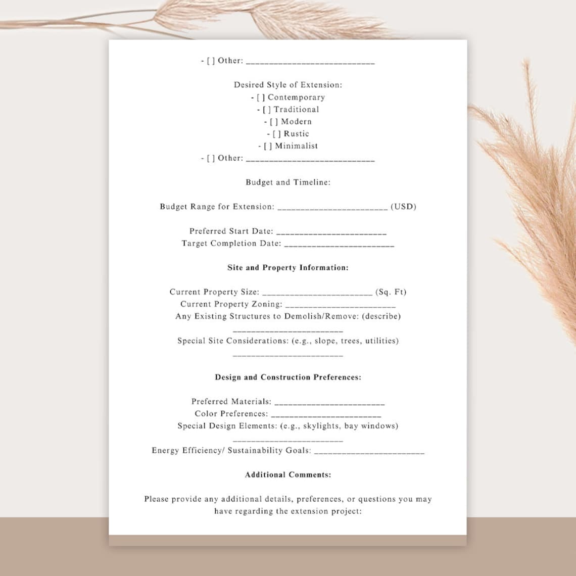 Hair Extension Consultation Form, Hair Extension Template, Hair ...