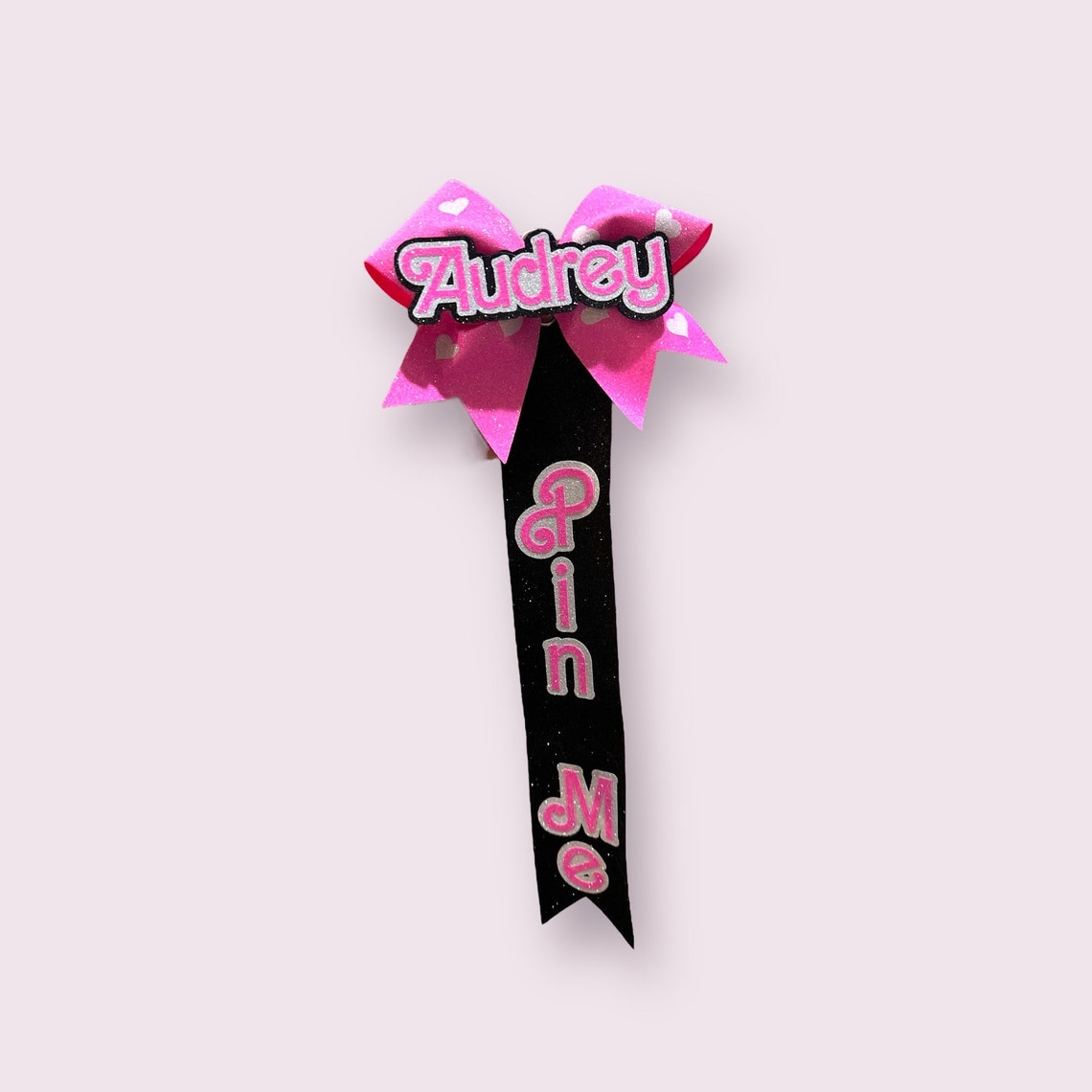 Pink Pin Me Ribbon With Personalization - Etsy