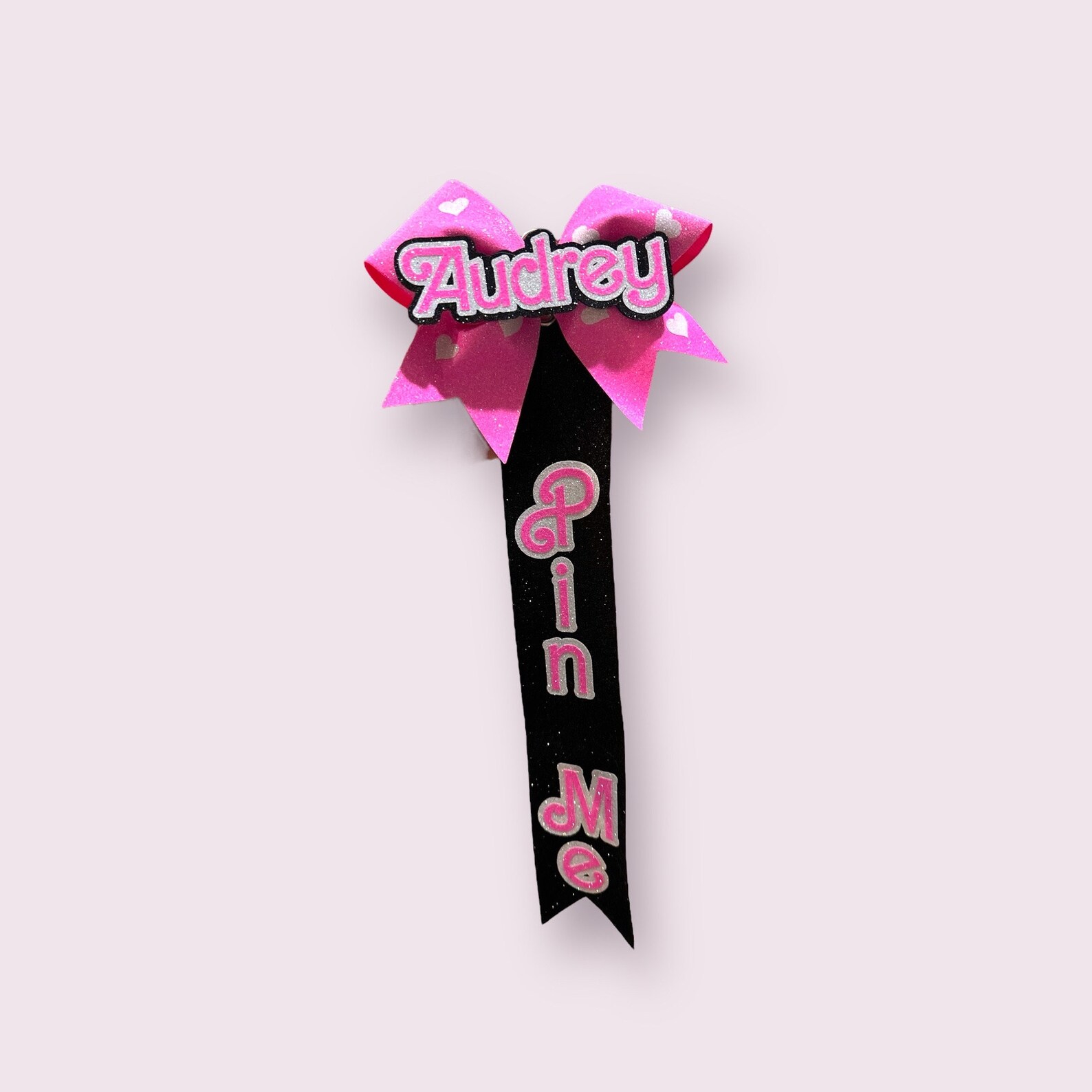 Pink Pin Me Ribbon With Personalization - Etsy