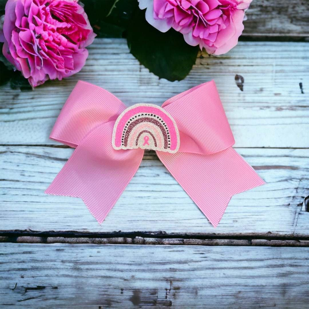 Pink Mini Bow to Honor Breast Cancer Awareness Month - Etsy