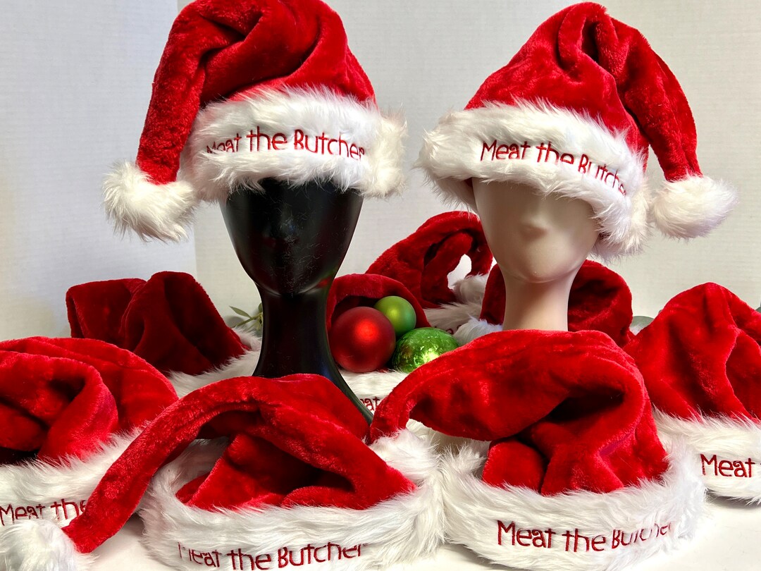 Custom Santa Hat, Personalized Santa Hat, Adult Embroidered Santa Hat ...