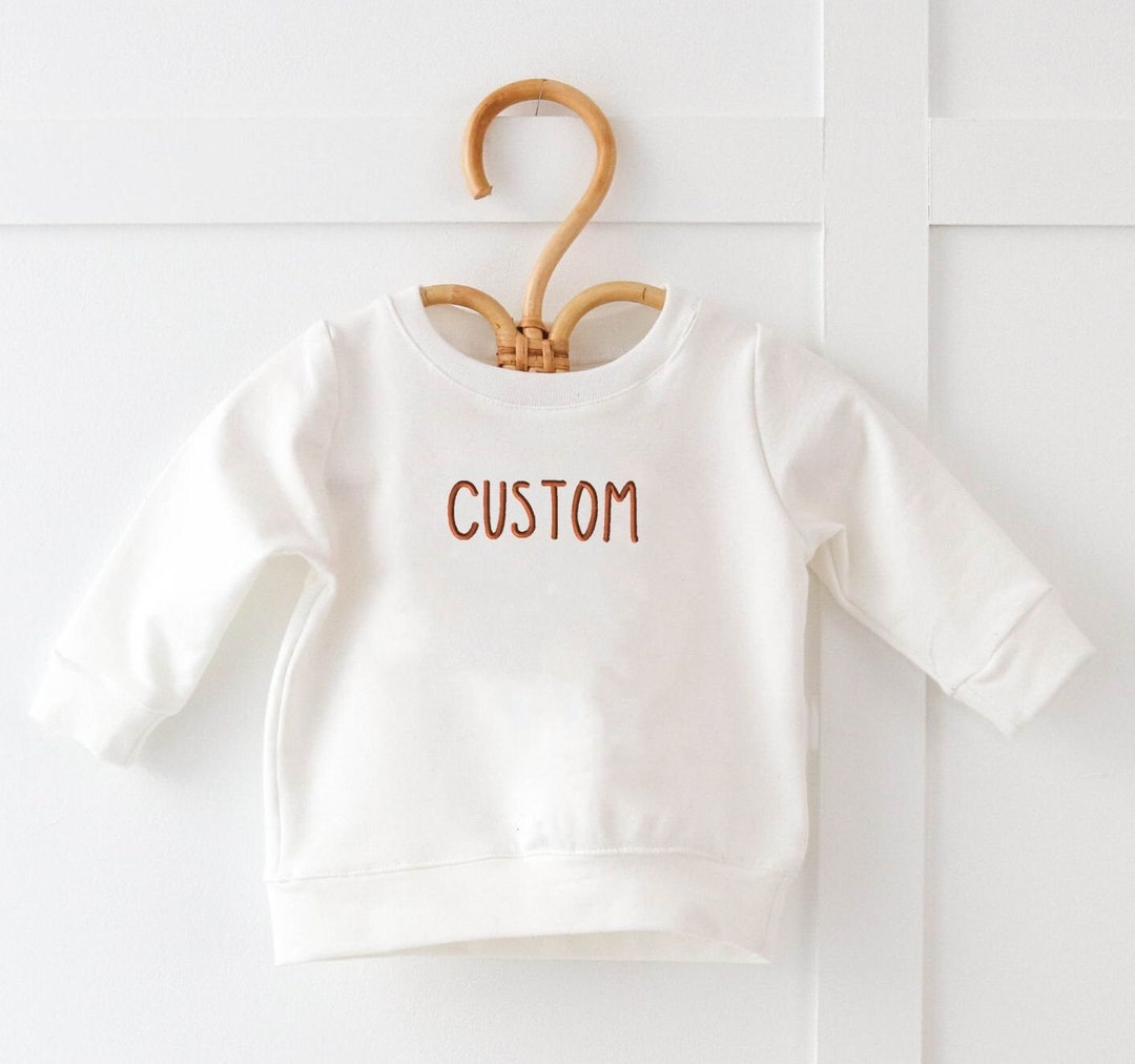 Custom Embroidered Baby Sweatshirt | Personalized Infant Gift - Etsy