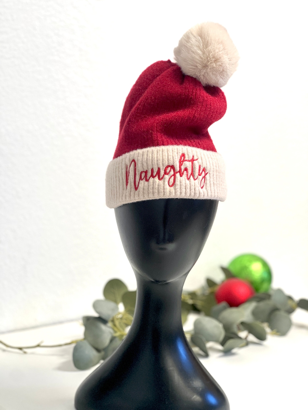 Custom Santa Hat, Personalized Santa Hat, Adult Embroidered Santa Hat ...