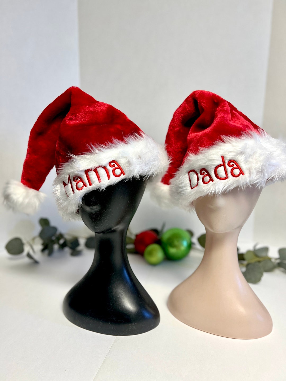 Custom Santa Hat, Personalized Santa Hat, Adult Embroidered Santa Hat ...
