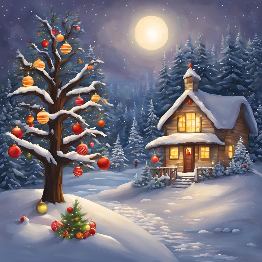 Christmas Art Print (digital Download) - Etsy