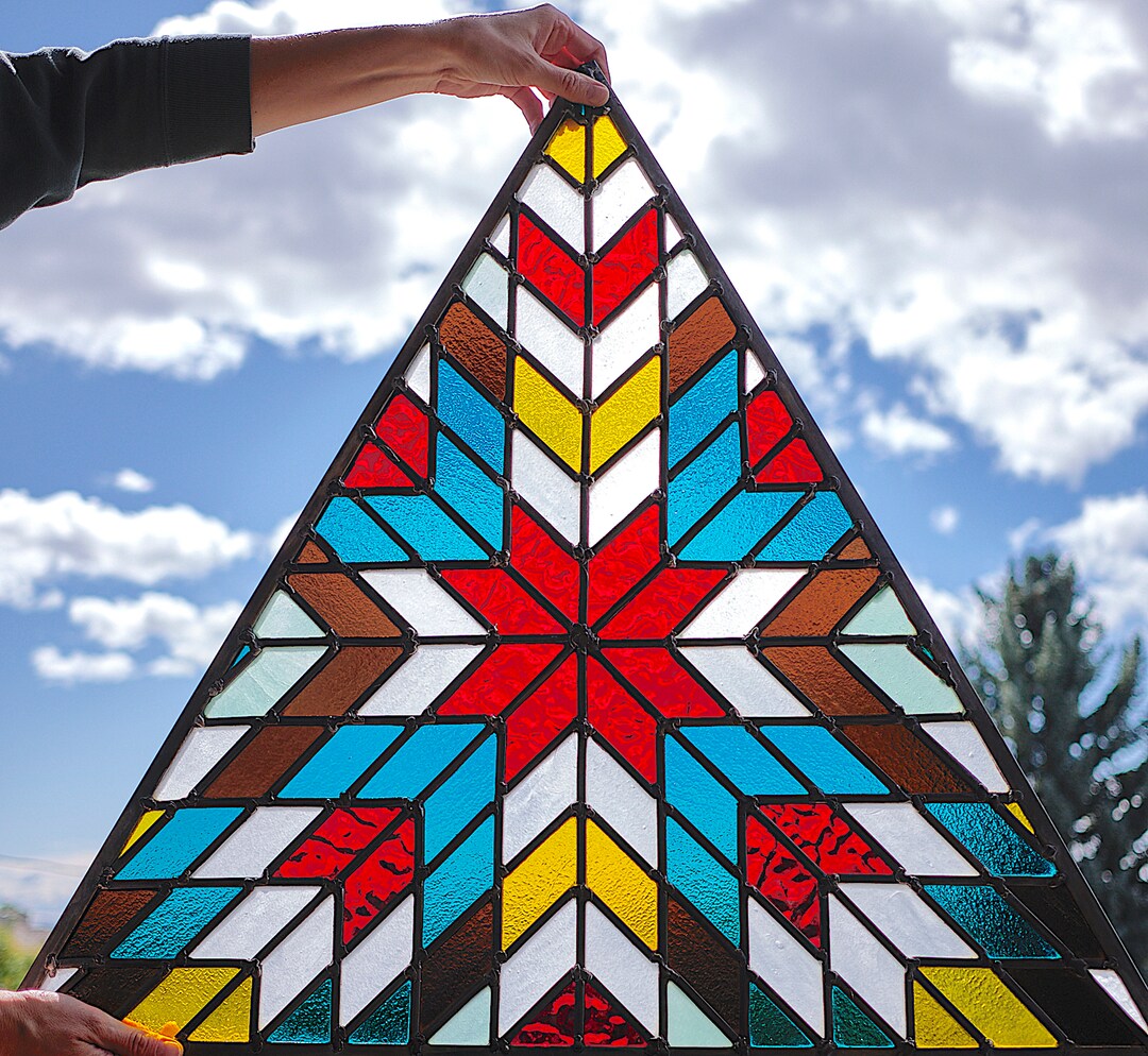 Large Barn Quilt Triangle - Etsy