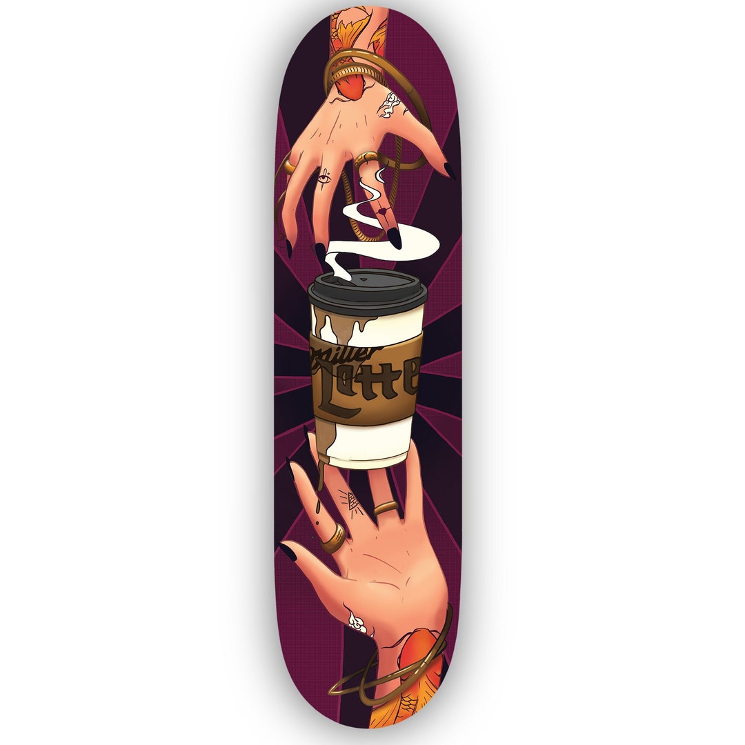Miller Latte Skateboard - Etsy