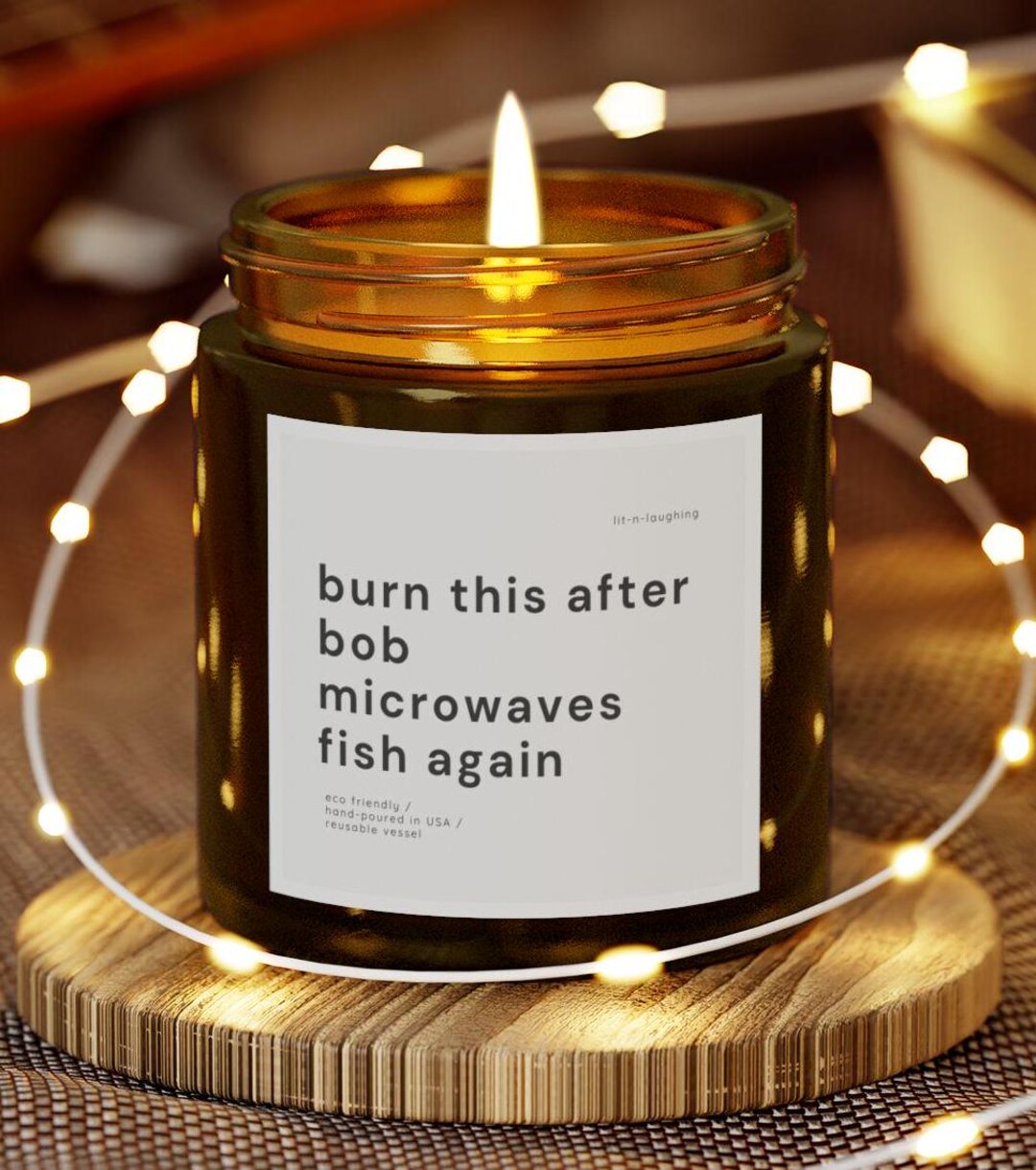 Microwave Fish Again, Funny Candle, Funny Gift Idea, Scented Candle ...