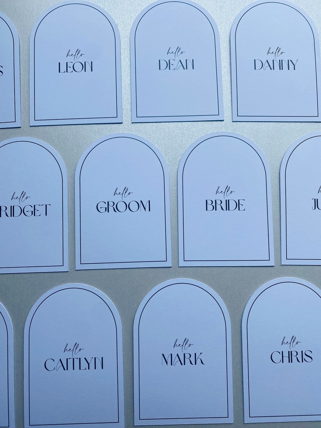 Mini Arch Place Cards | Bridal Shower Coaster | Wedding Place Cards ...