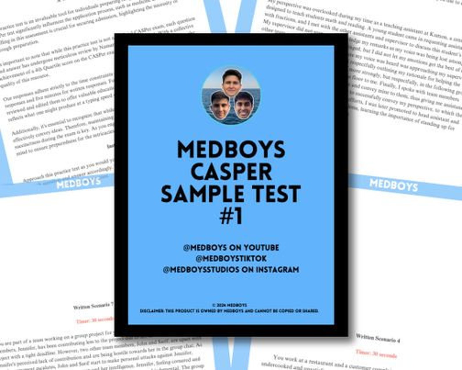 Casper Practice Test #1 || Medboys - Etsy