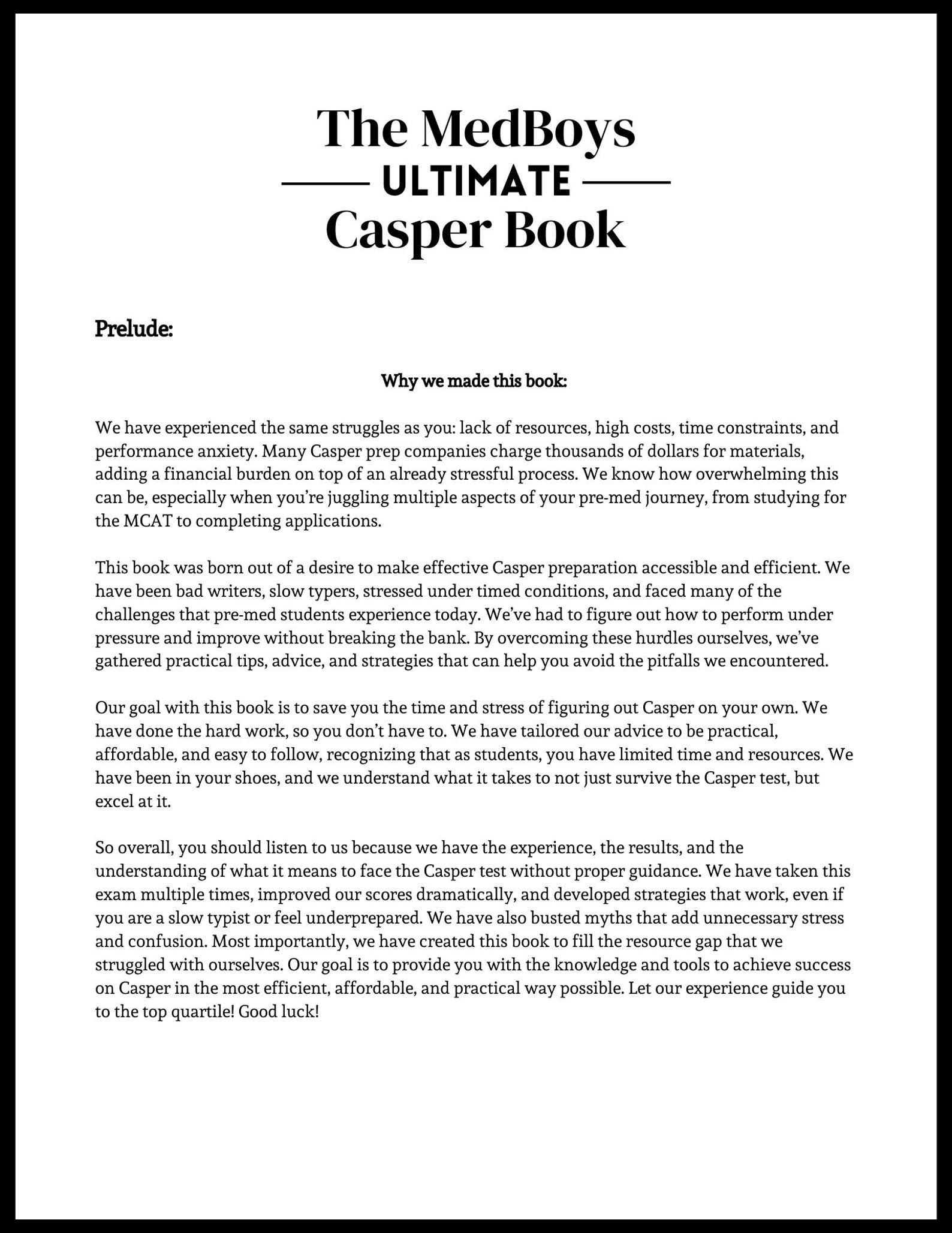 The Medboys Ultimate Casper Book - Etsy