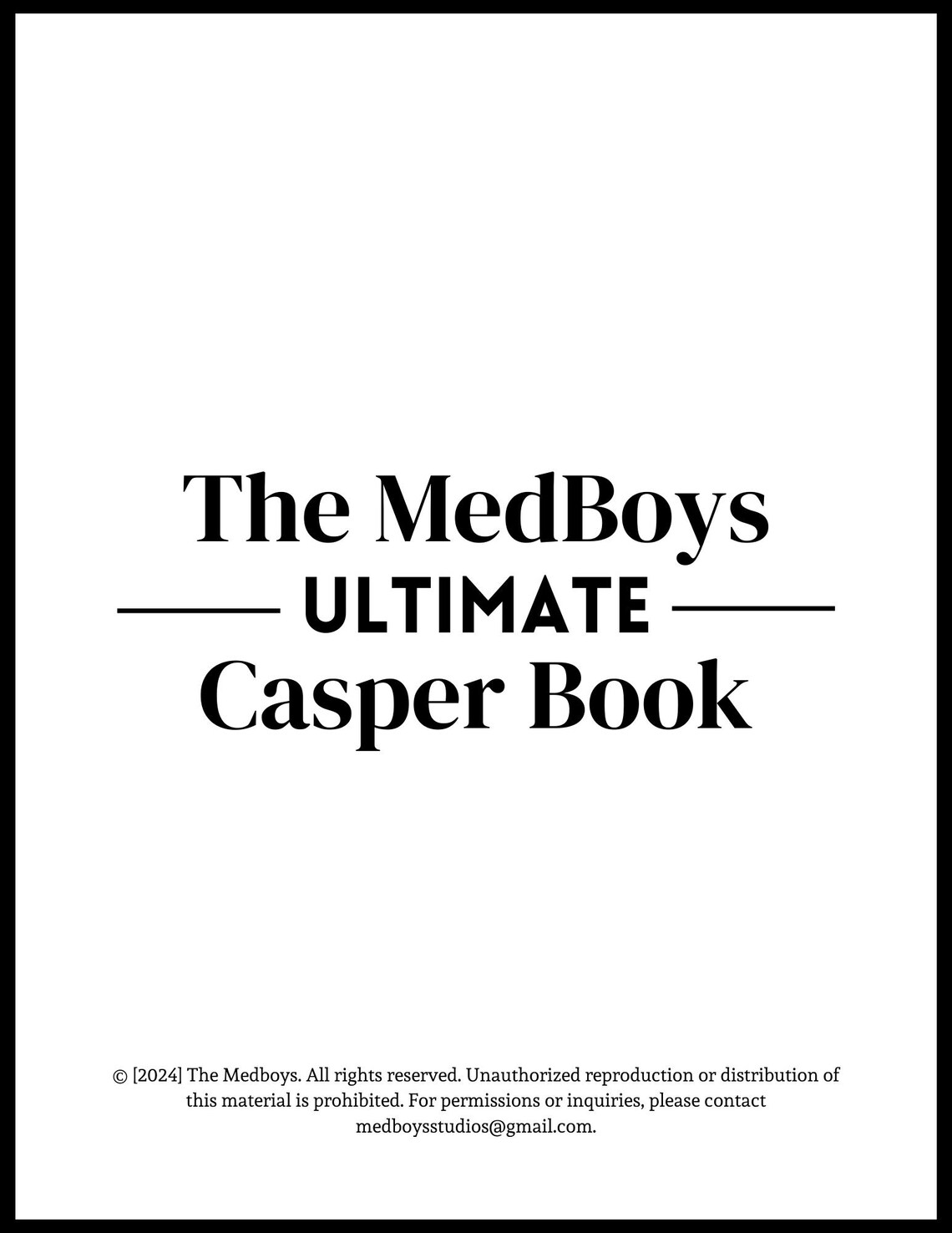 The Medboys Ultimate Casper Book - Etsy