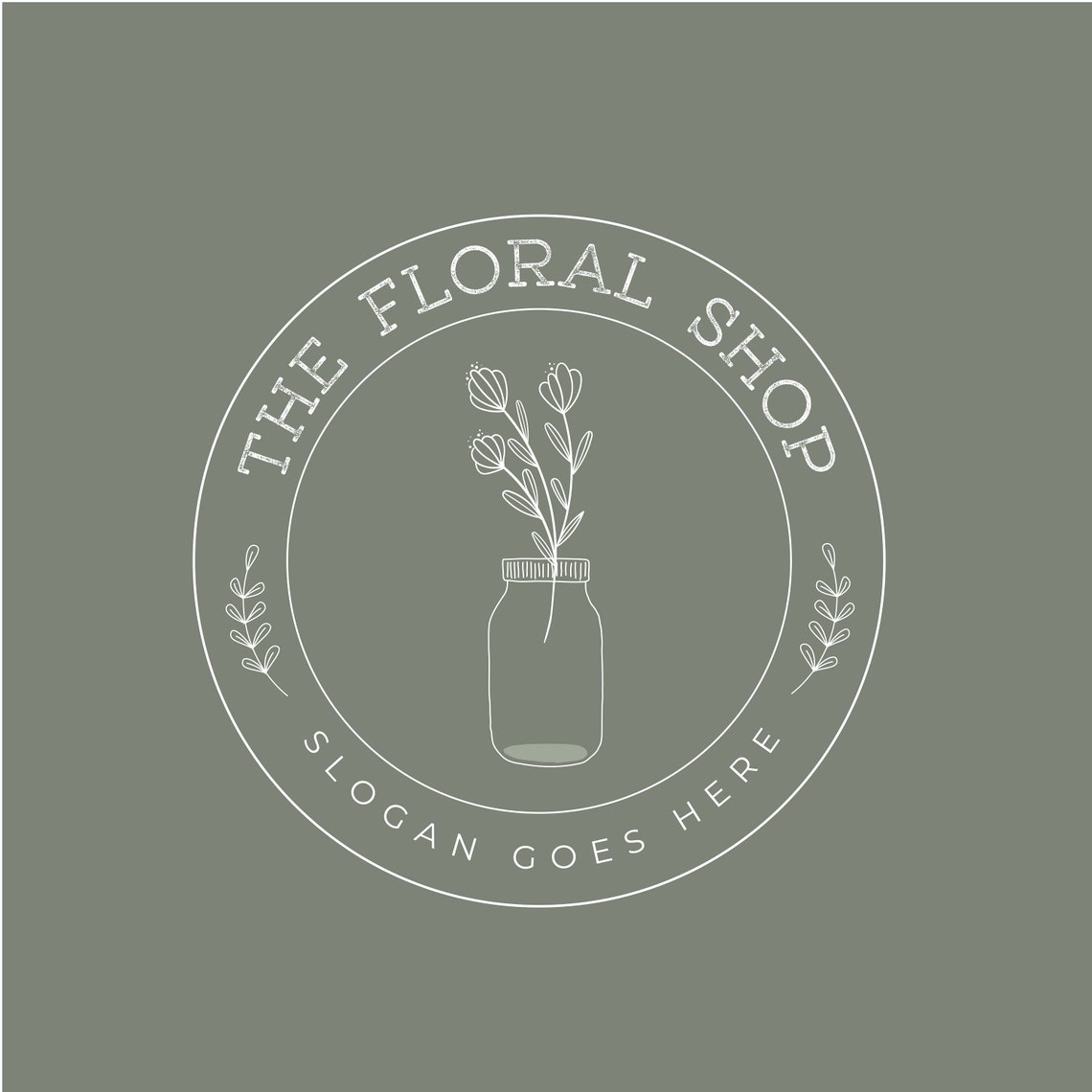 Digital Logo Download | Floral Logo Design | Wedding Logo or Invitation ...