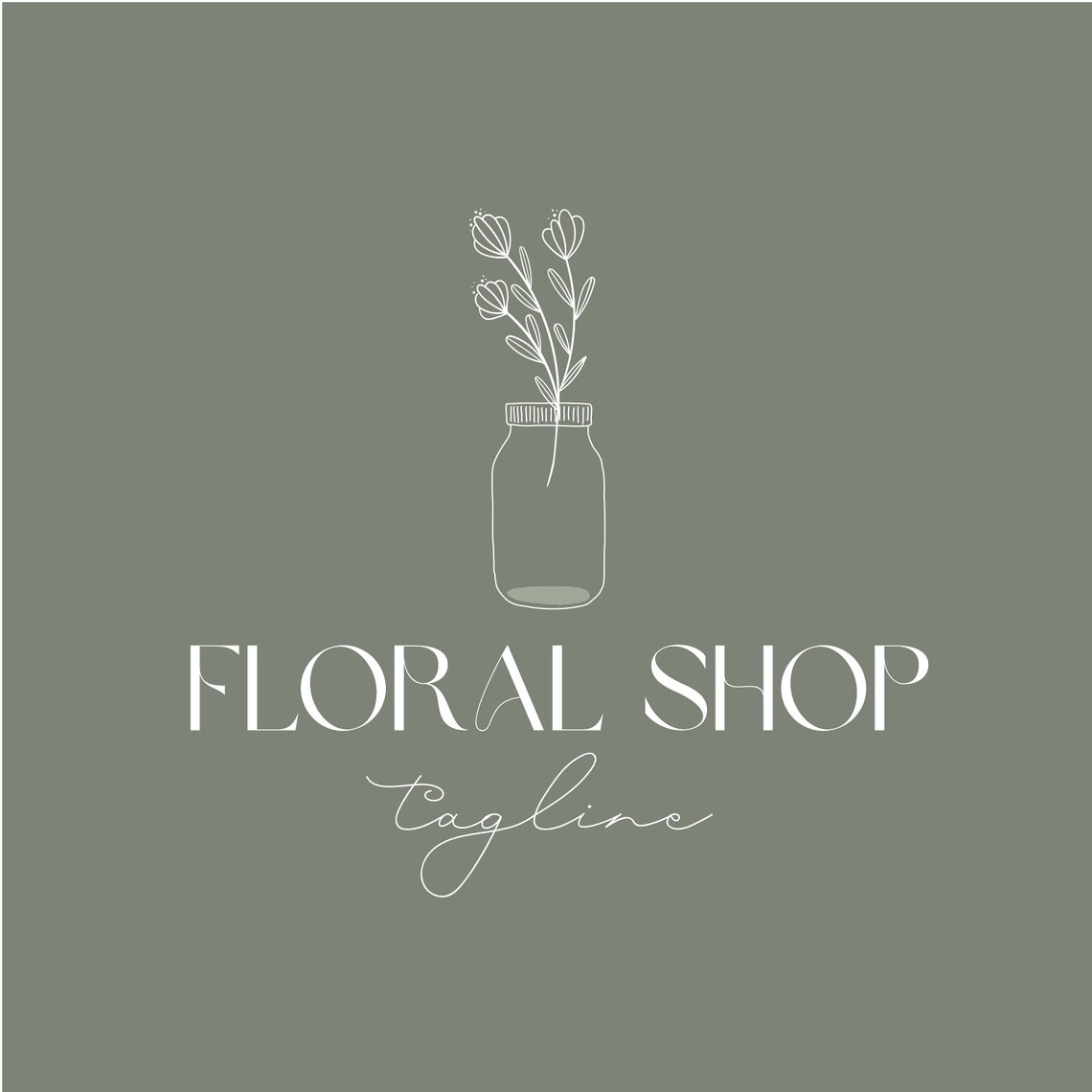 Digital Logo Download | Floral Logo Design | Wedding Logo or Invitation ...