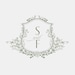 Custom Floral Wedding Crest With Initials - Etsy