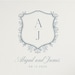 Vintage Monogram Wedding Crest With Initials | Digital Download Wedding ...