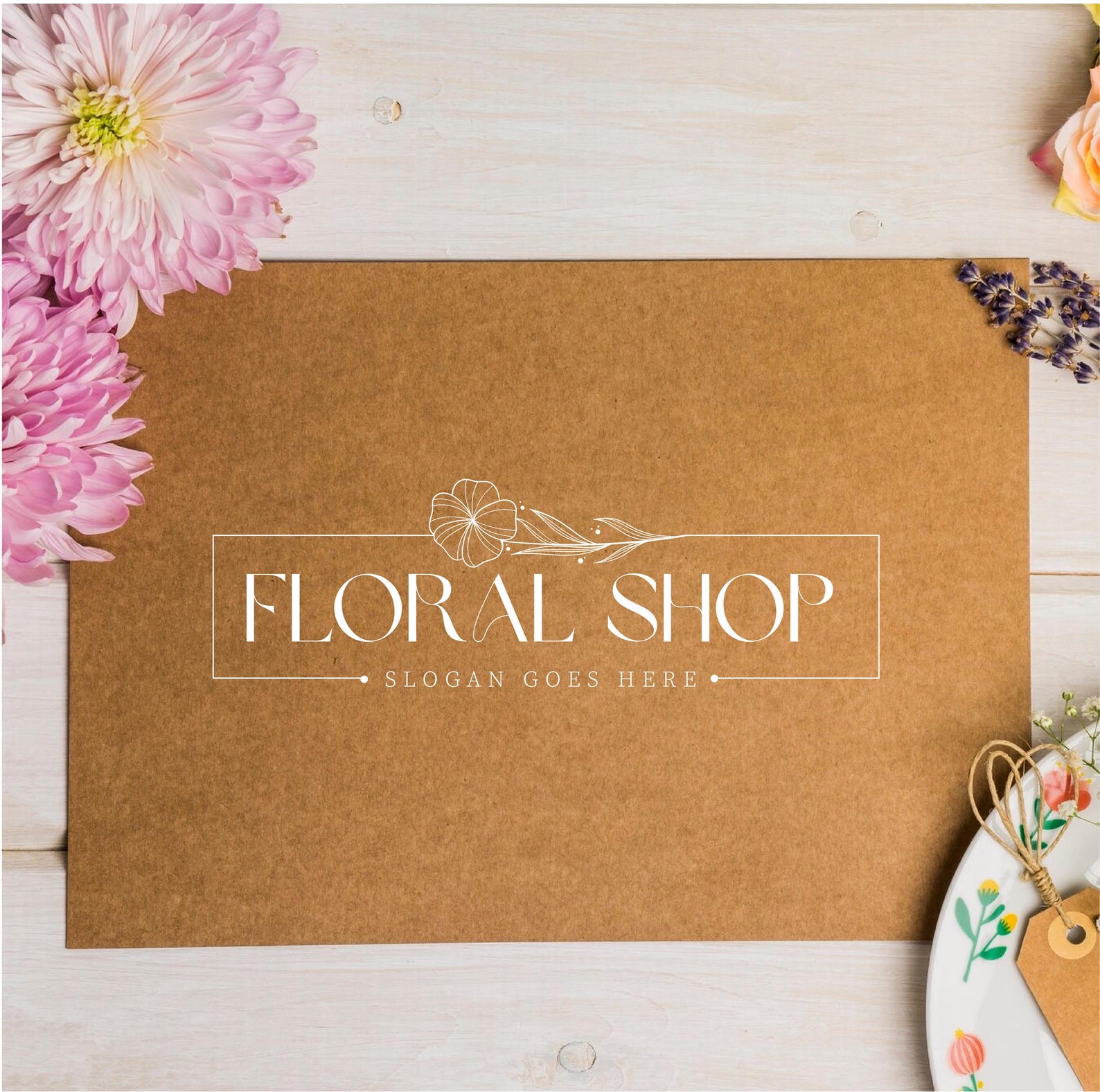 Unique Floral Shop Logo, Digital Download Logo - Etsy