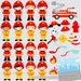 Firefighter Clipart, Instant Download PNG Files - 300 Dpi, Baby Shower ...