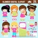 Pajamas Clipart, Instant Download PNG Files - 300 Dpi, Baby Shower ...