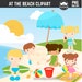 Beach Clipart, Instant Download PNG Files - 300 Dpi, Baby Shower ...
