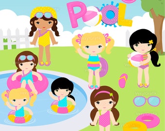 Beach Clipart, Instant Download PNG Files 300 Dpi, Baby Shower Clipart ...