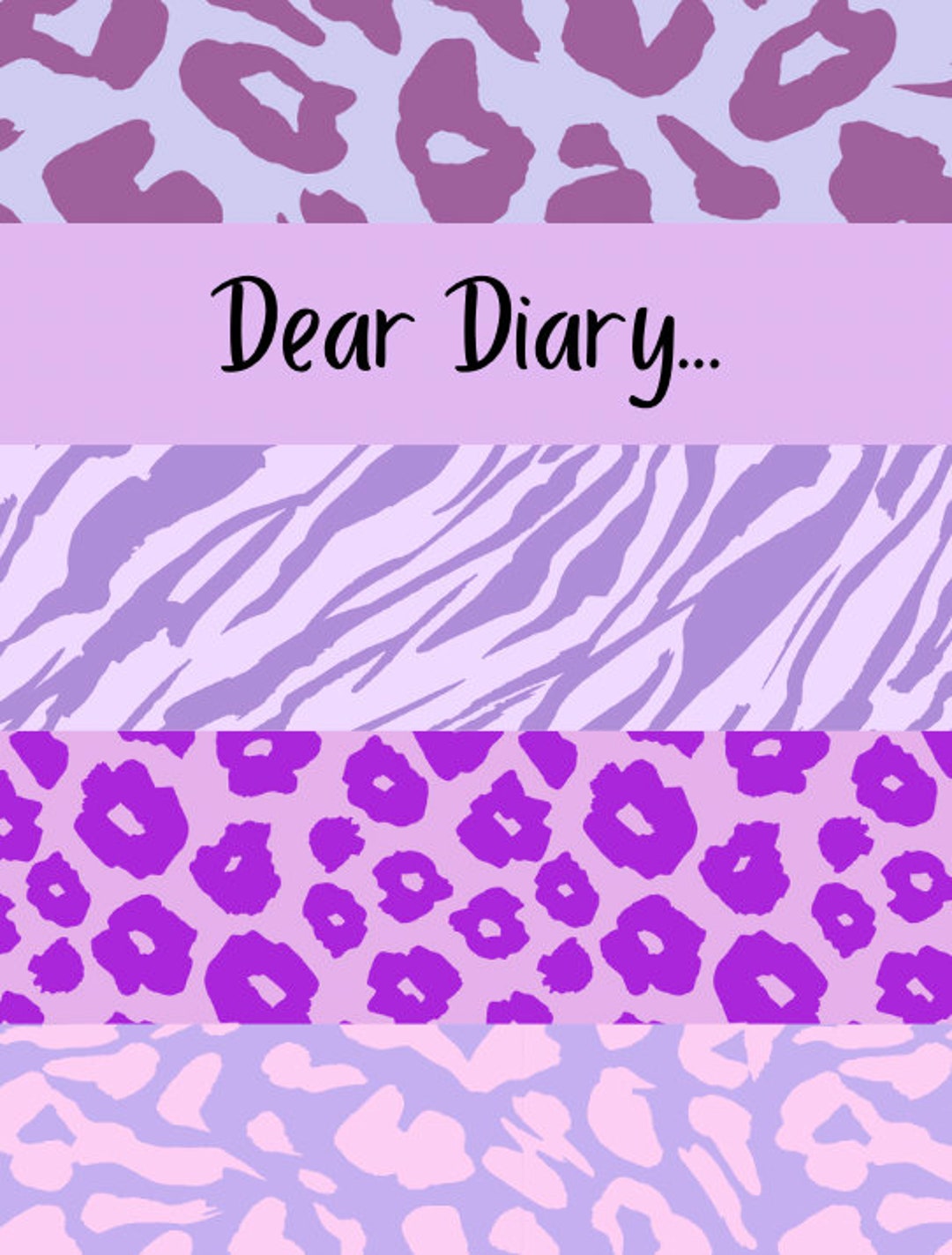 Journal Template Etsy 3025