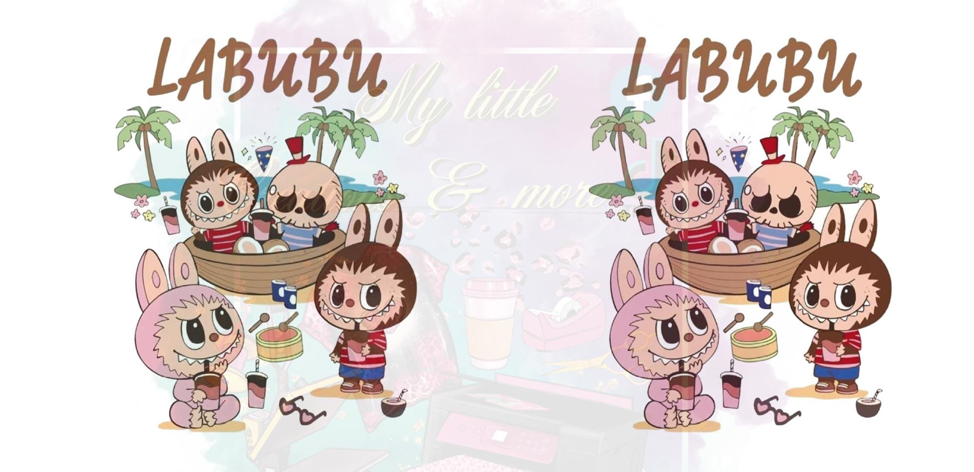 Labubutumbler Wrap - Can 16oz - Labubusublimation Design - Sublimation ...