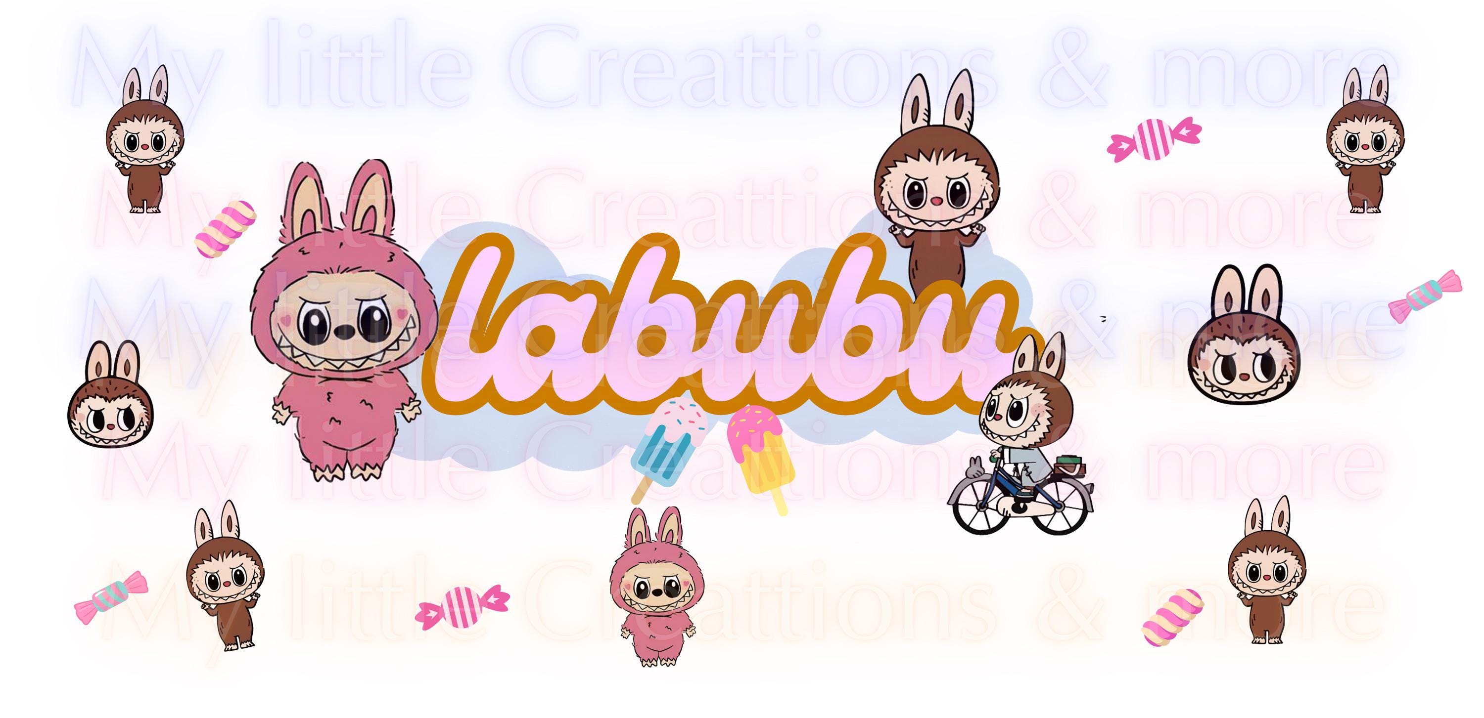 Labubu bicicleta Tumbler Wrap - Can 16oz - Sublimation Design ...